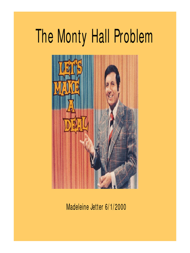 Probability Puzzle: Monty Hall | PDF | Probability Theory