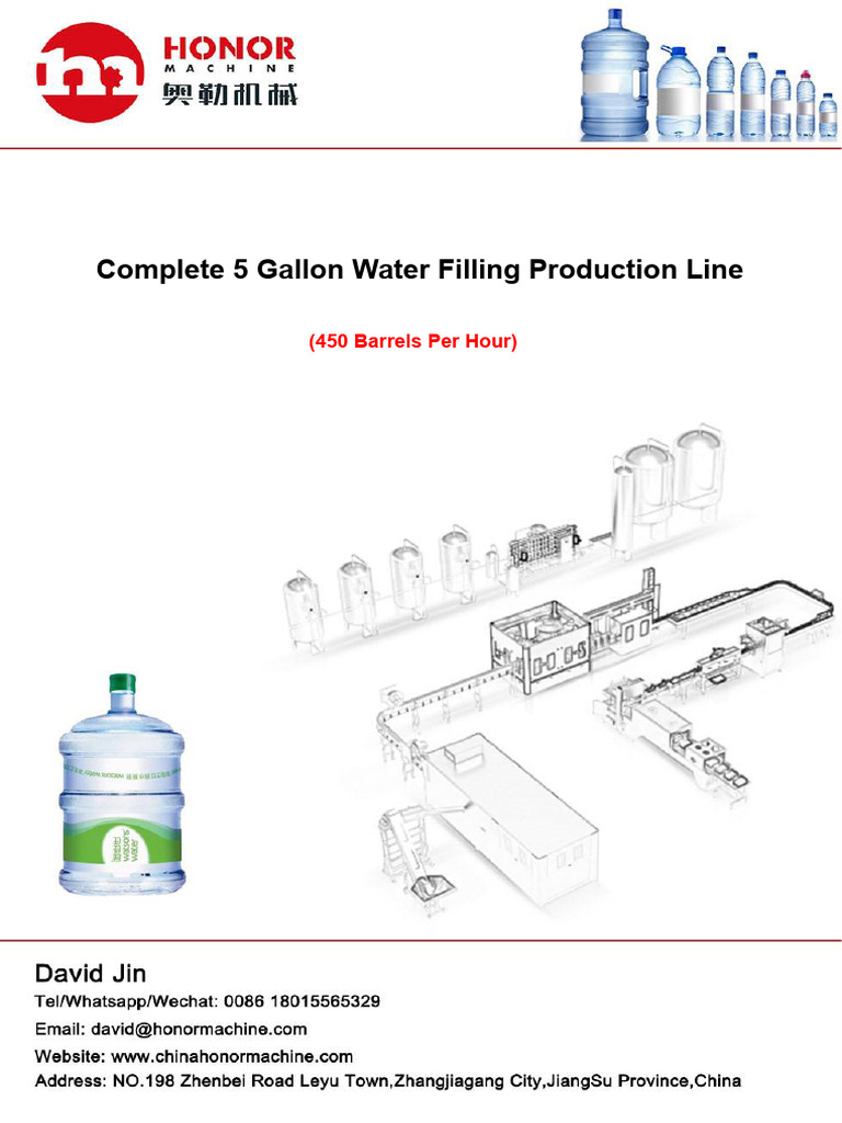 5 Gallon Water Filling Line Quotation | PDF | Mains Electricity