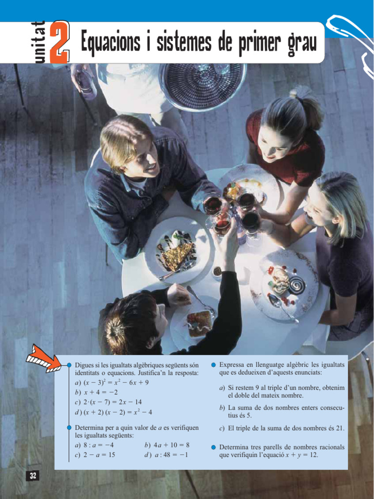 Equacions I Sistemes de Primer Grau: A) (X B) X C) 2 (X D) (X A) Si ...