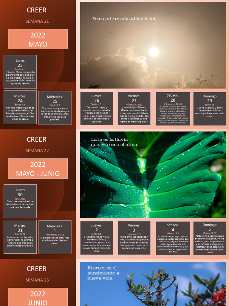 Devocionales Mayo - Junio 2022 | PDF | Libro del éxodo | Jesús
