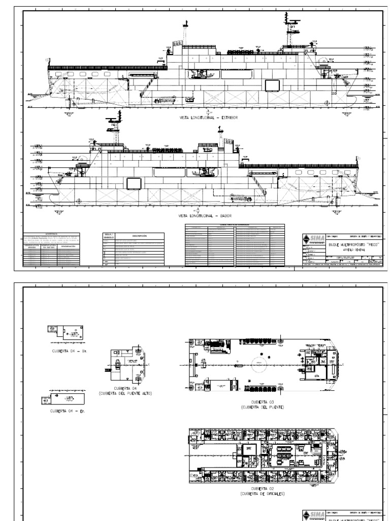Plano de Arreglo General de Buque | PDF | Embarcación | Arquitectura naval