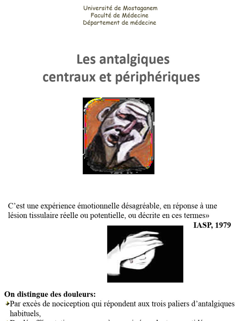 Cour Sur Les Antalgiques | PDF | Antalgique | Morphine