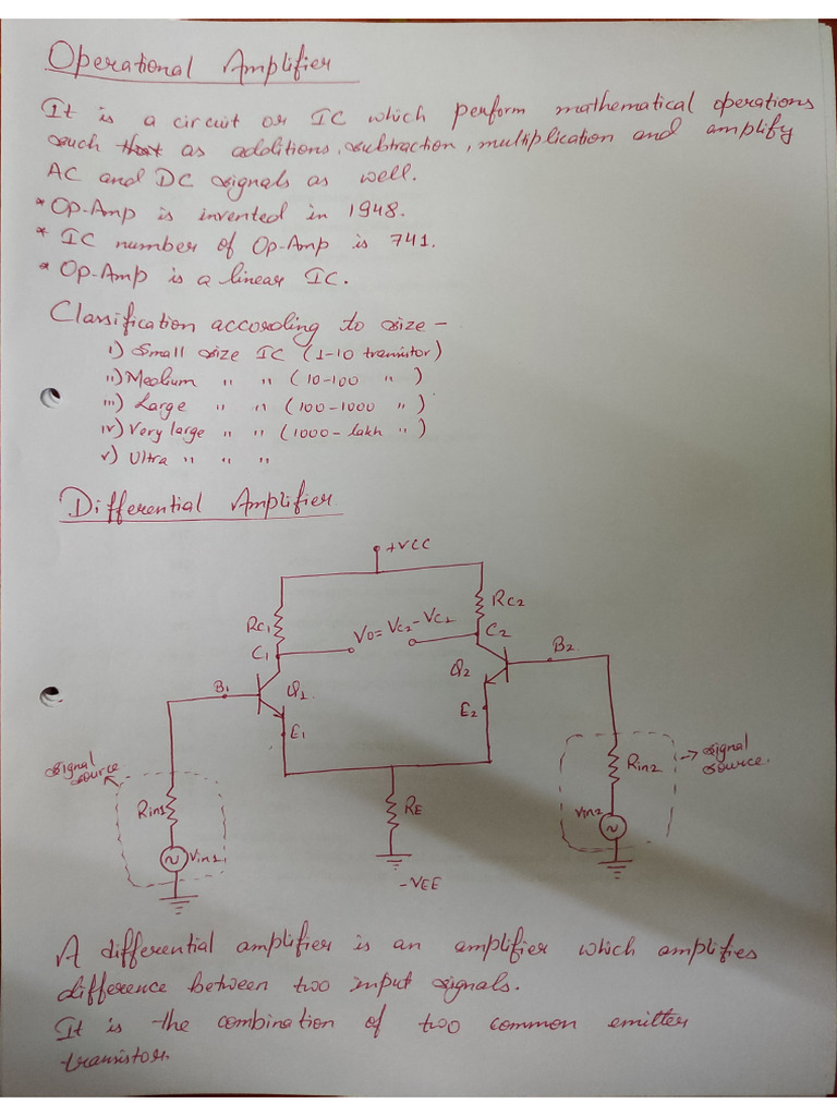 Operational Amplifier | PDF