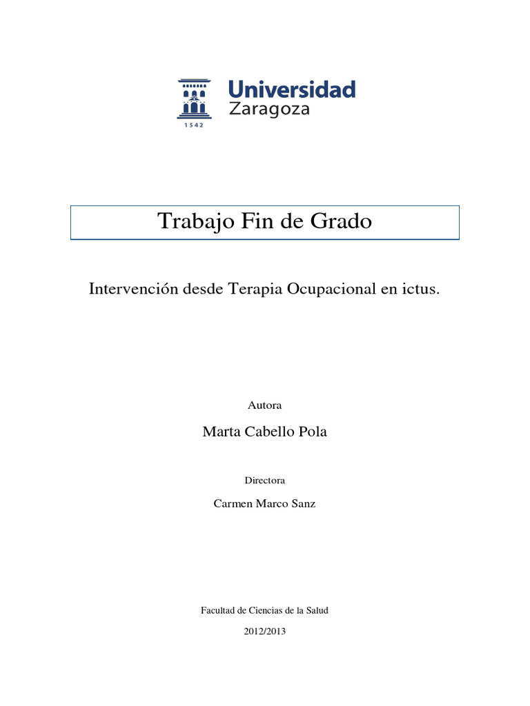 Taz TFG 2013 315 | PDF | Carrera | Trombosis