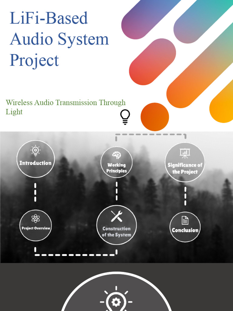 LiFi Audio Transmission Project | PDF | Wireless | Transmitter