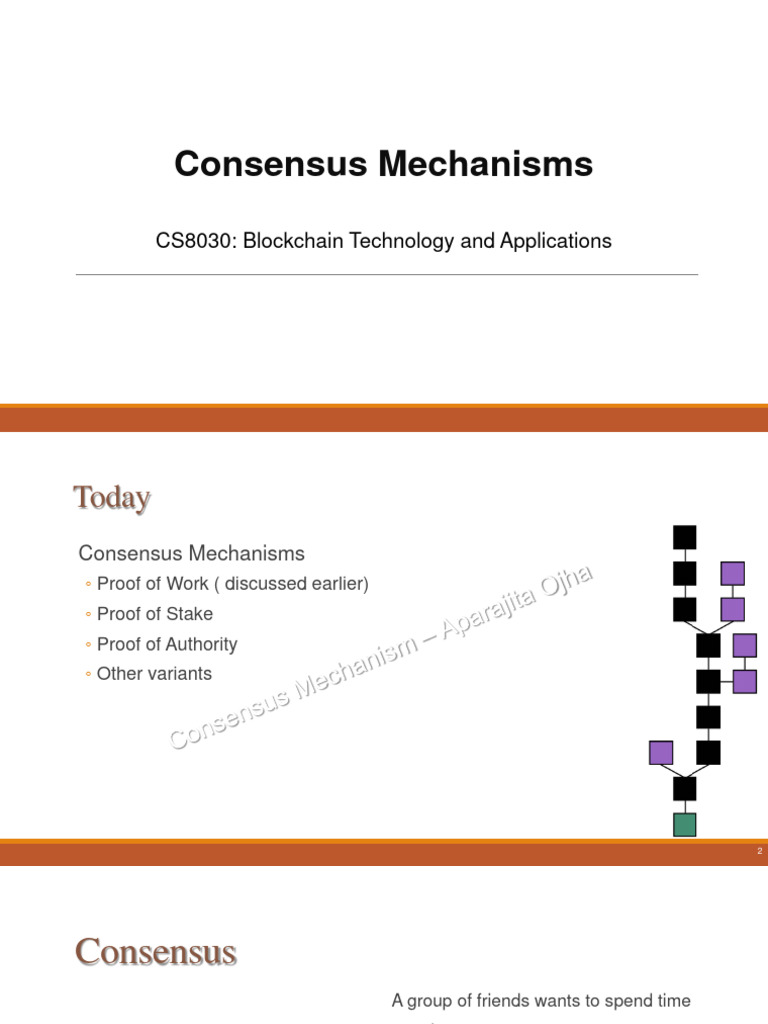 Slide 8 Consensus Mechanisms | PDF | Cryptocurrency | Computer Science