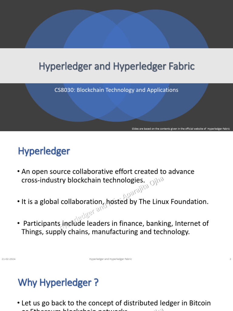 Slide 11 Hyperledger | PDF | Public Key Certificate | Computing