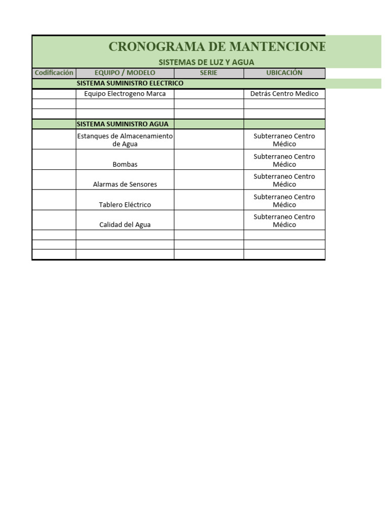 Check Lis Generador | PDF | Agua