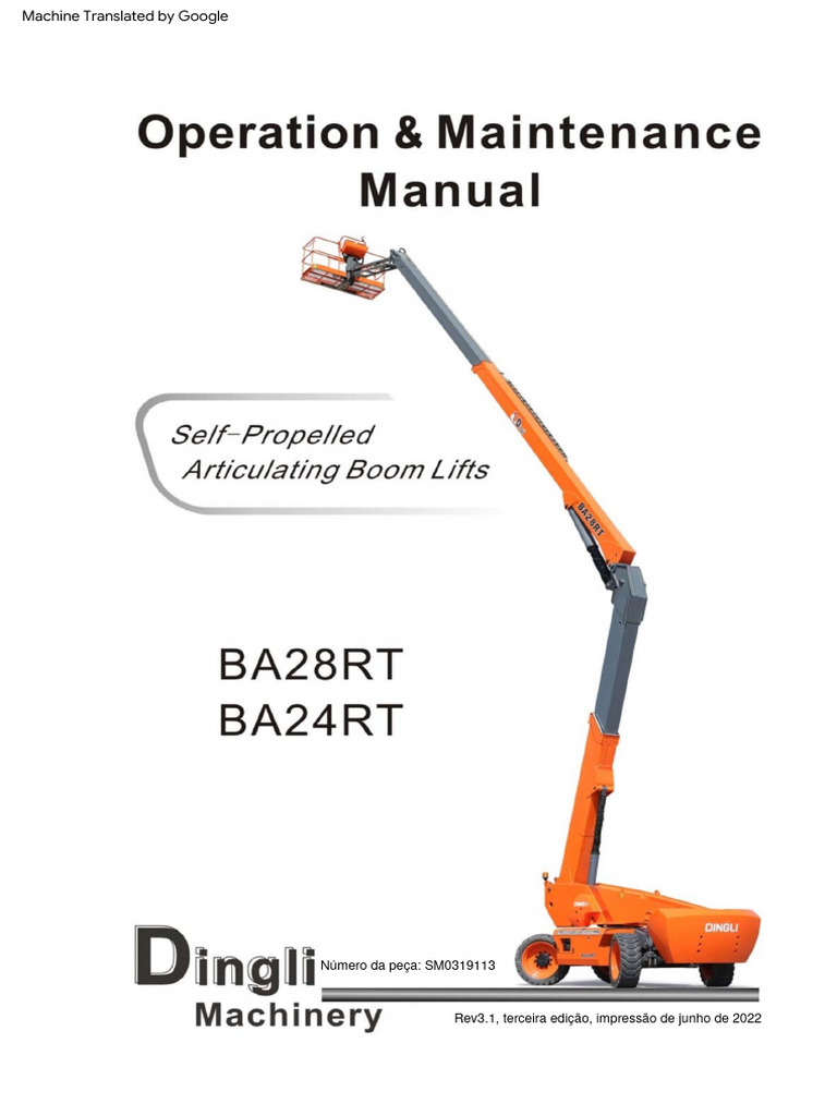 Operação BA24RT 28RT Português | PDF | Pneu | Óleo de motor