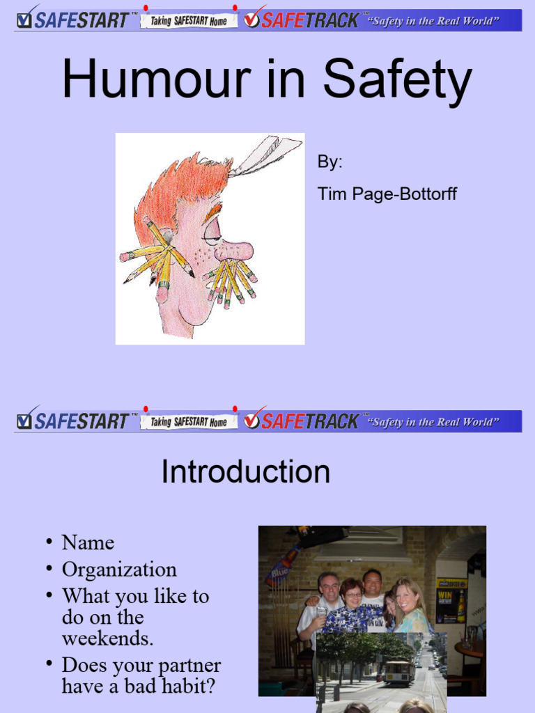 Humour in Safety | PDF | Lecture | Learning
