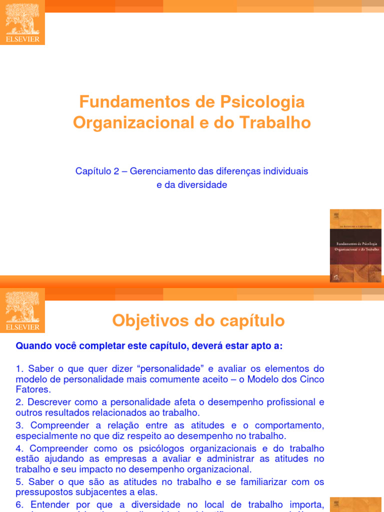 Capitulo 2 - Fundamentos de Psicologia Organizacional e Do Trabalho | PDF | Atitude (Psicologia ...