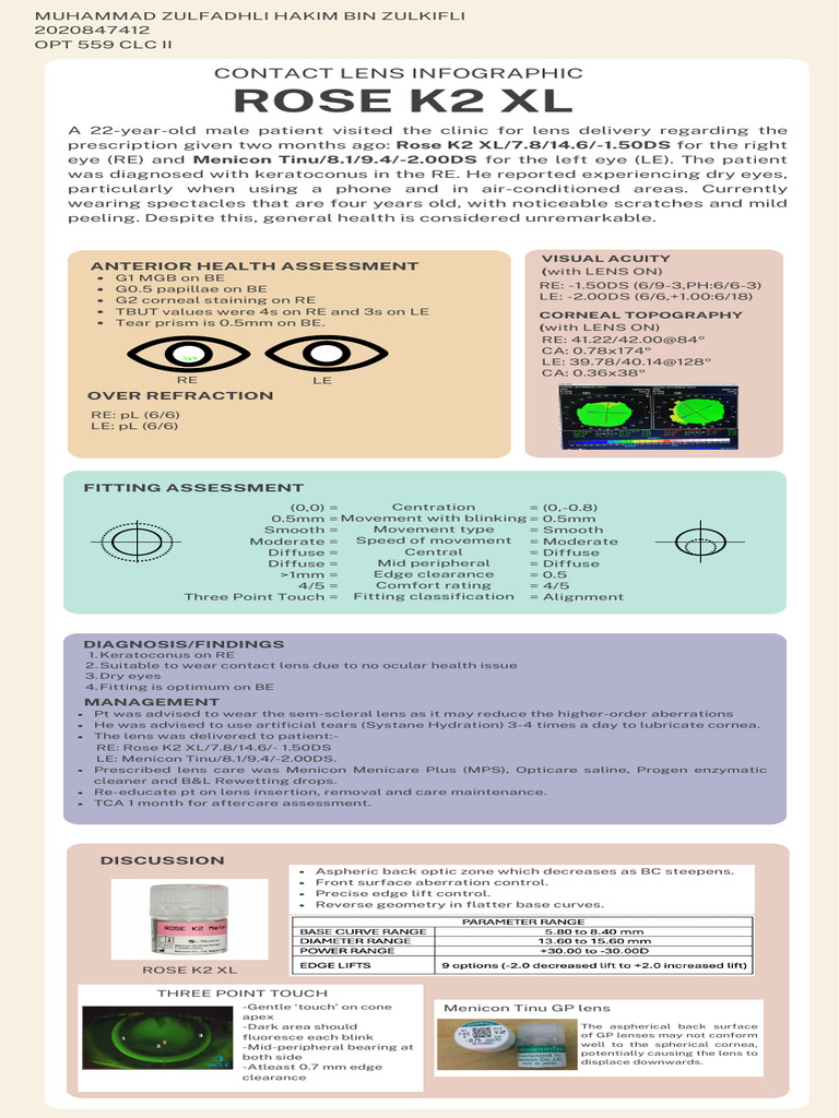 Case Study Contact Lens | PDF | Contact Lens | Lenses