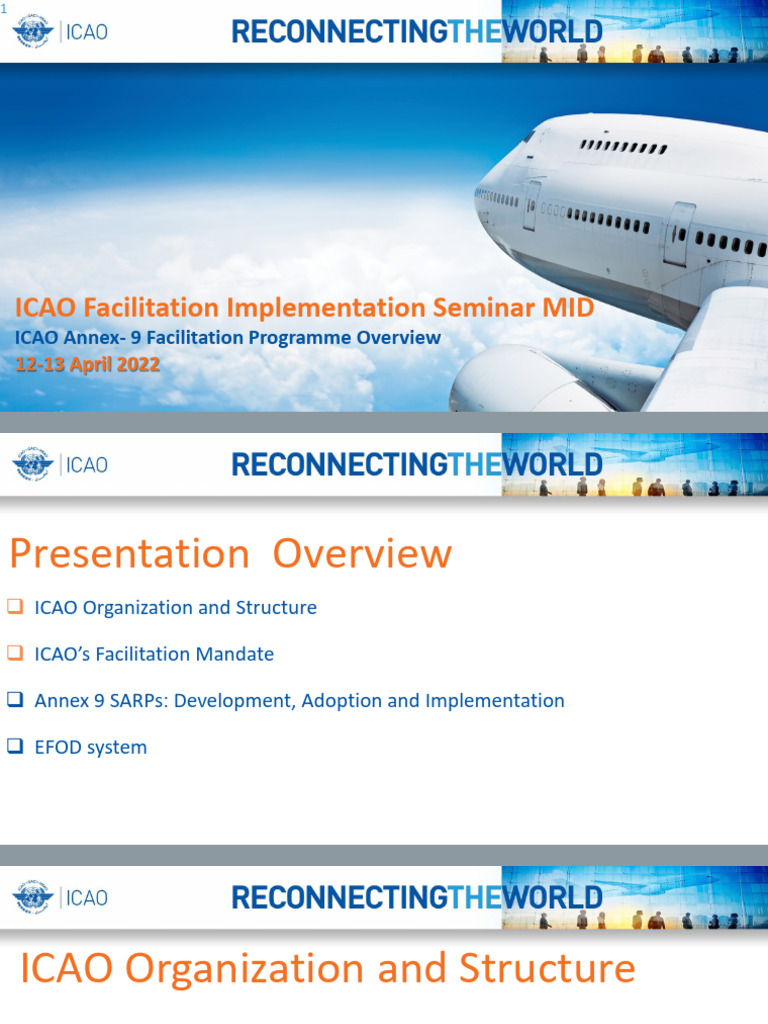 PPT 2.1 - ICAO Annex- 9 Facilitation Programme Overview Updated | PDF ...