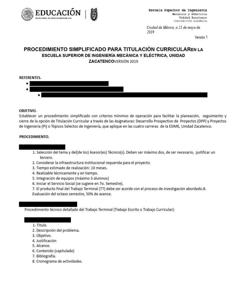 TT-Procedimiento Simplificado | PDF | Evaluación