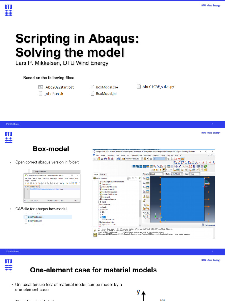 Scripting in Abaqus - Solving The Model | PDF | Stress (Mechanics ... Scripting in Abaqus - Solving The Model | PDF | Stress (Mechanics ...