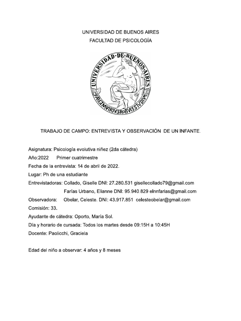 TP Final de Niñez | PDF