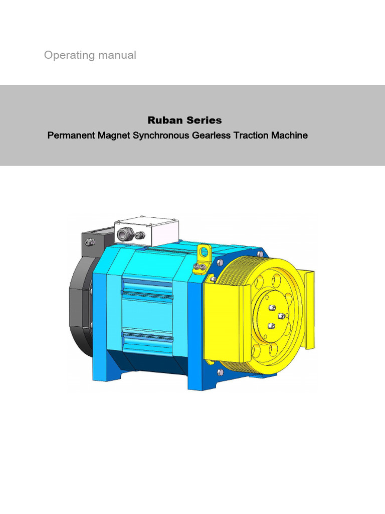 Instruction Manual Ruban-Ae3 | PDF | Electric Motor | Brake