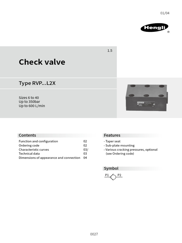 RVP-VALVES | PDF | Valve | Pressure