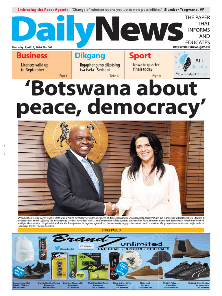 11-04-2024 DailyNews | PDF | Botswana