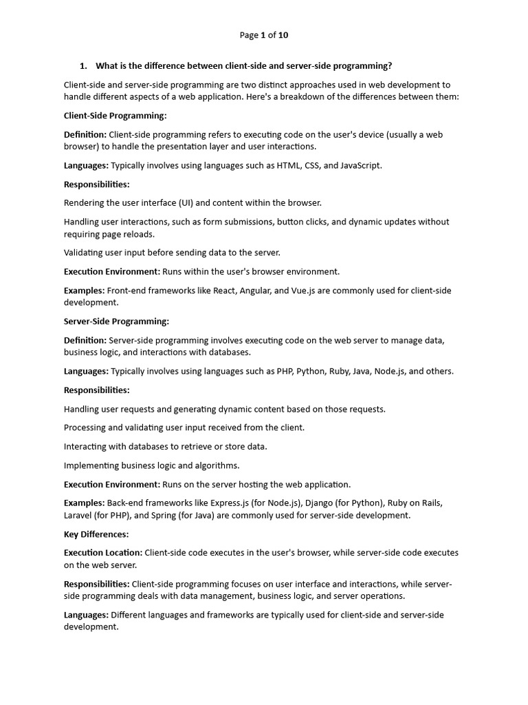 Short Questions With Answer | PDF | World Wide Web | Internet & Web