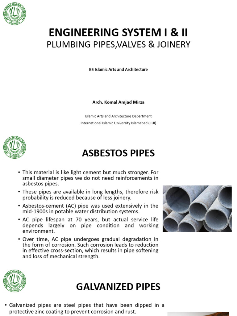 4 Plumbing Pipes, Valves, Joinery | Download Free PDF | Plumbing | Pipe ...