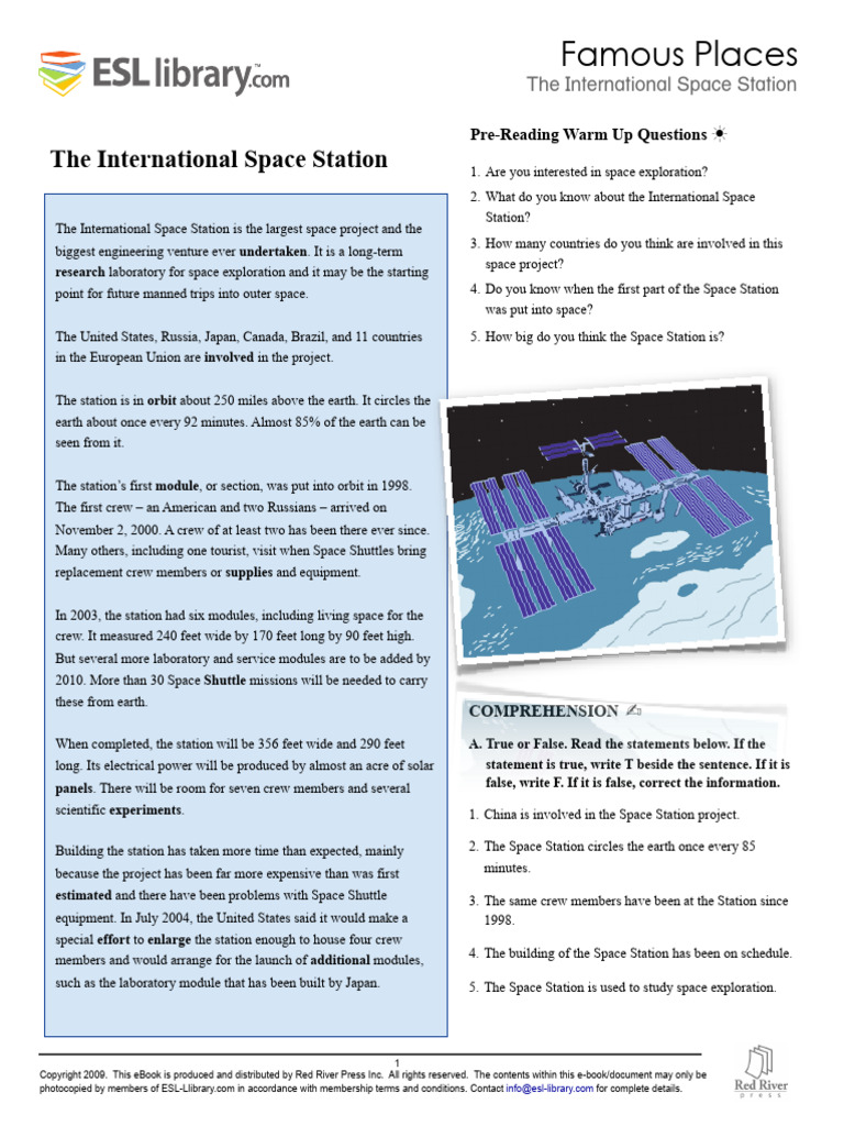 The International Space Station | PDF | International Space Station ...