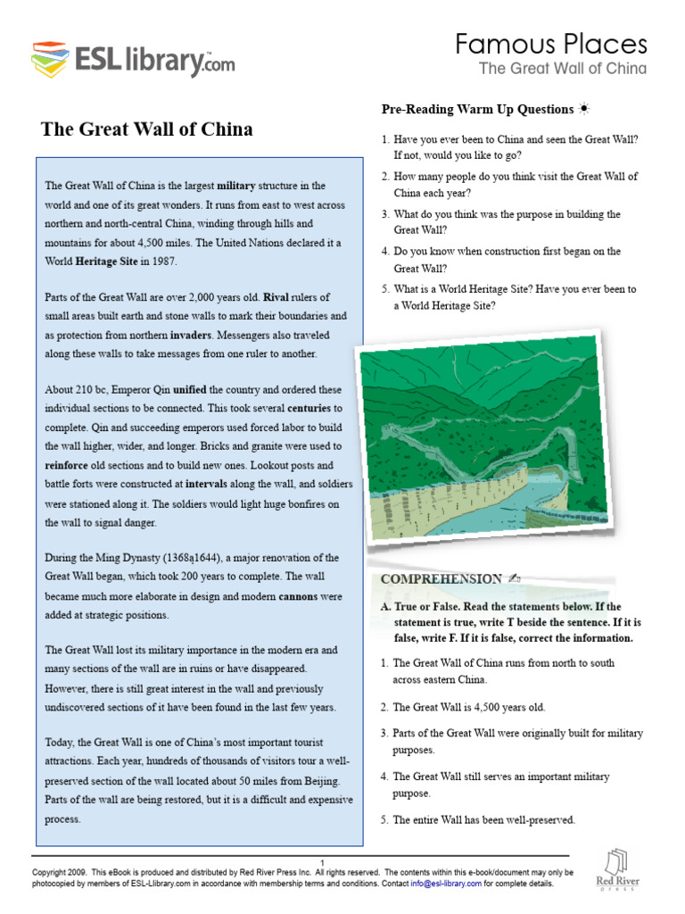 The Great Wall of China | PDF