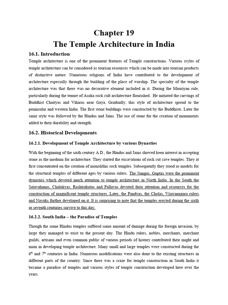 Chapter 19 Temple Architecture | PDF | Architectural Design | Architecture