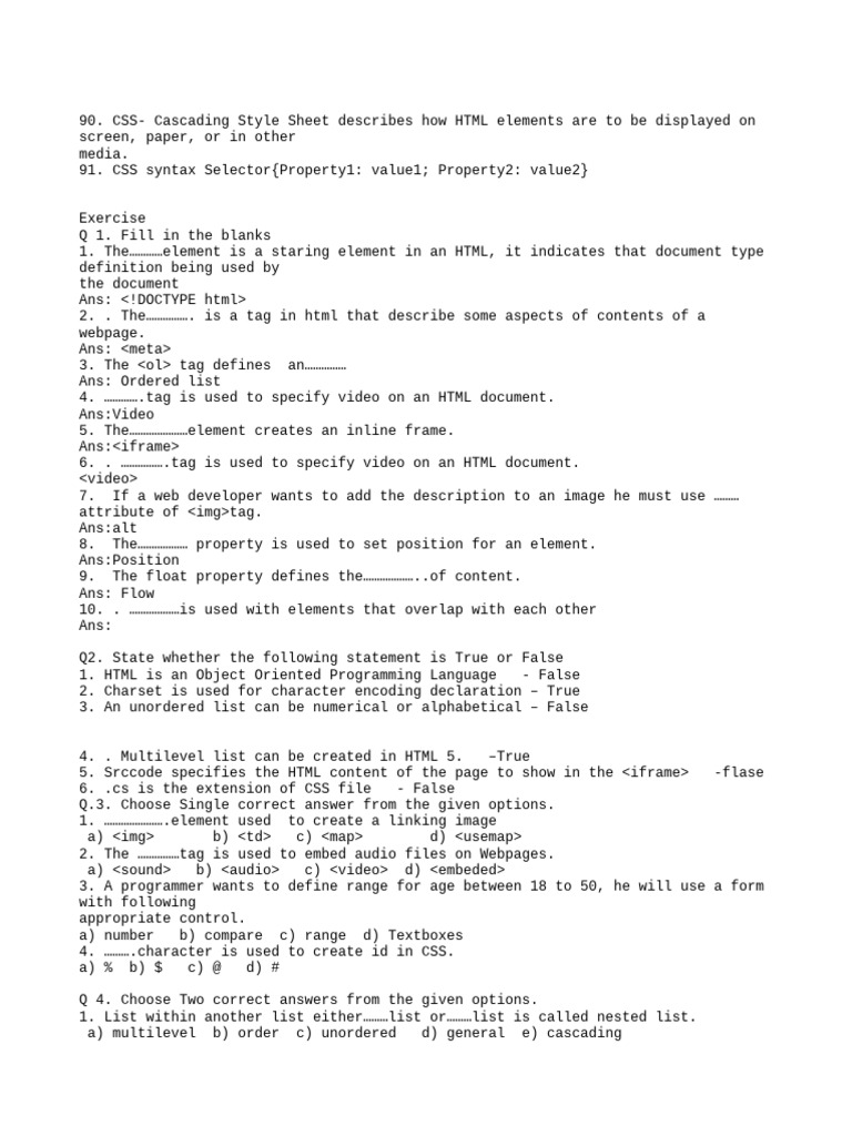 IT | PDF | Html Element | Html