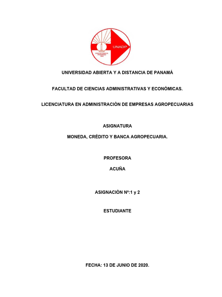 Asig 1-2 | PDF | Dinero | Moneda