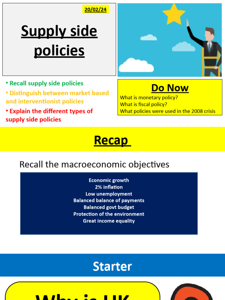 Understanding Supply Side Policies | PDF | Supply Side Economics ...