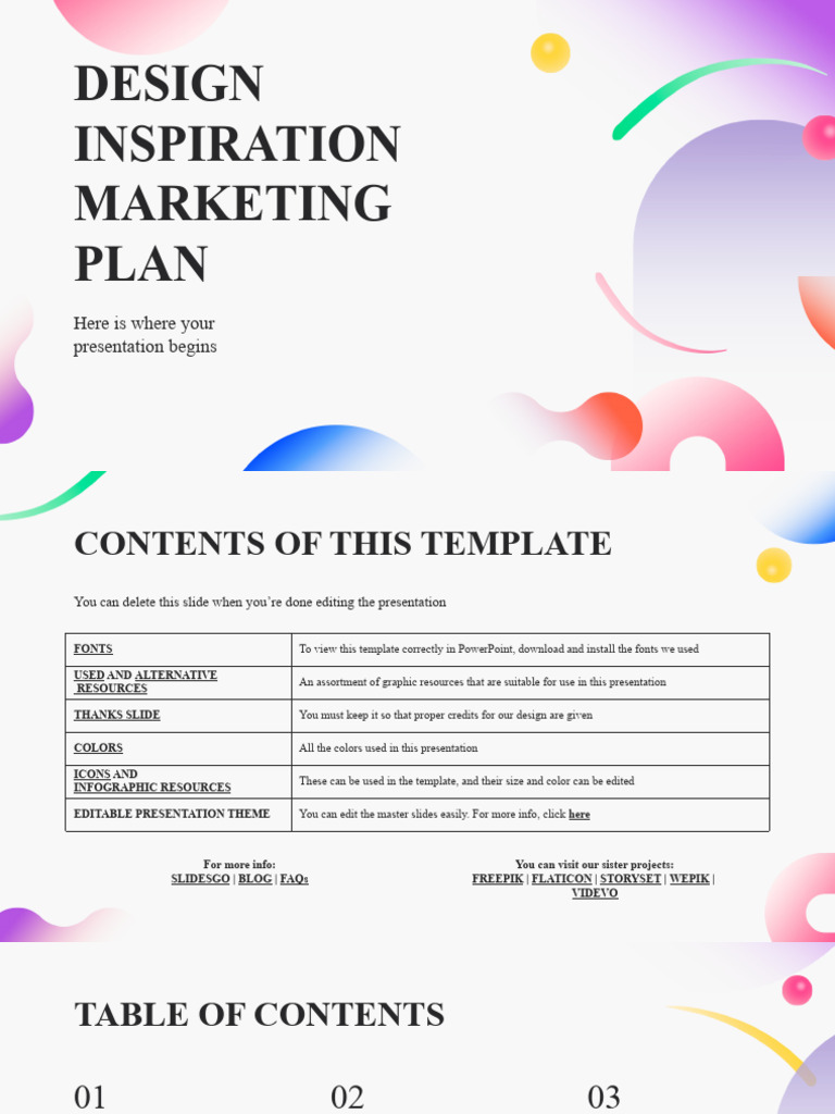 Design Inspiration Marketing Plan Template | PDF | Social Media ...