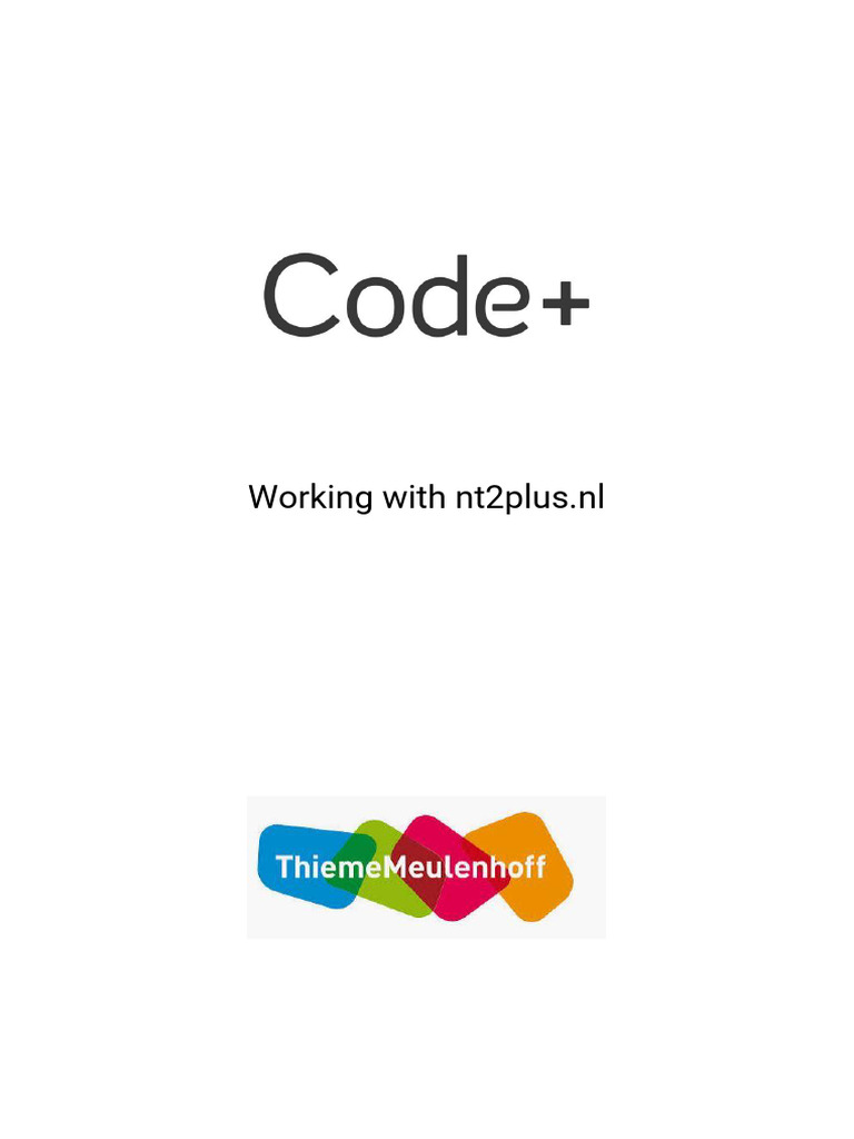 Manual Participant Nt2plus - NL - Code+ | PDF | Computing | Linguistics