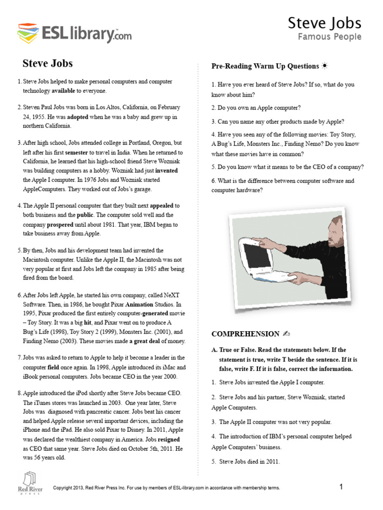 Steve Jobs | PDF | Steve Jobs | Apple Inc.