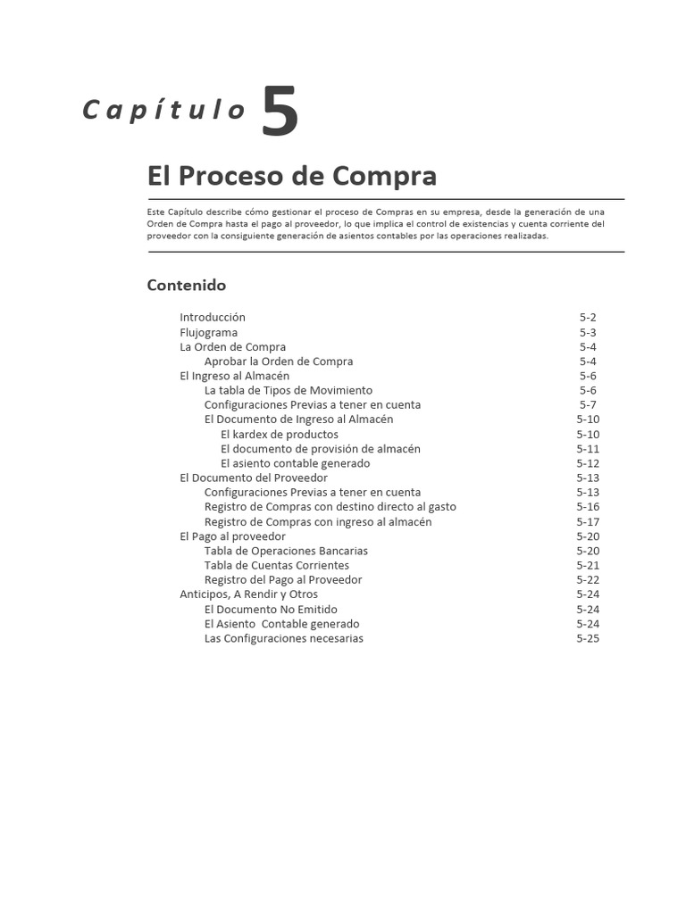 01 - MANUAL DEL PROCESO DE COMPRA | PDF | Bancos | Contabilidad