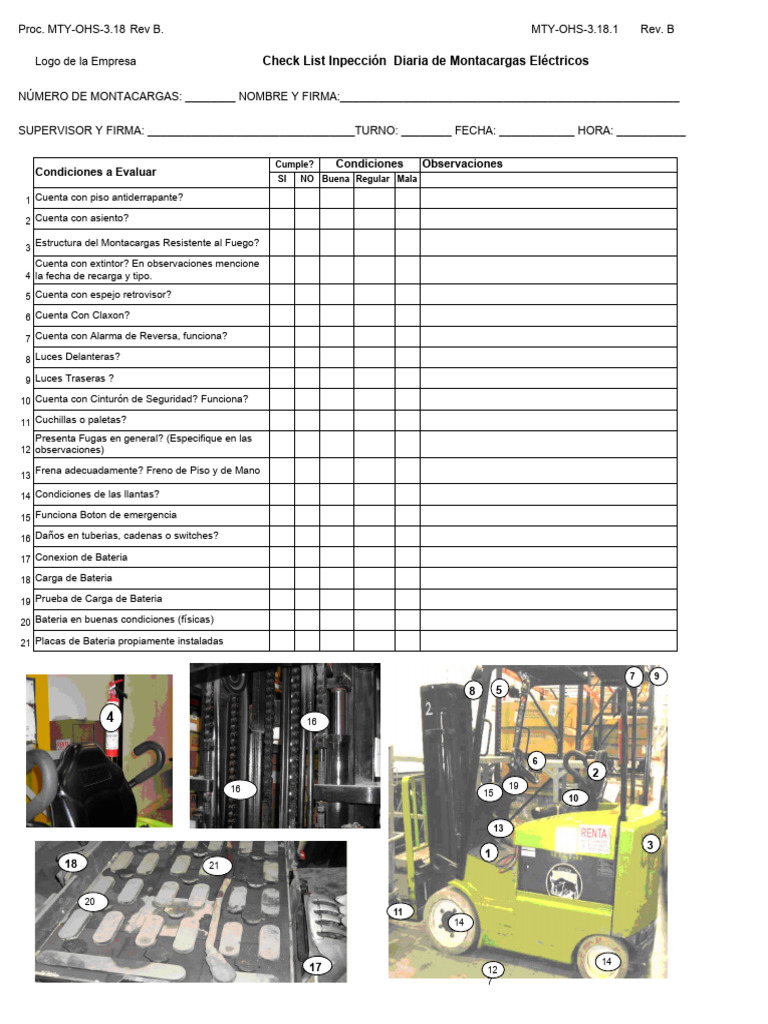 Check List Monta Elec | PDF | Vehículos | Tecnología de vehículos