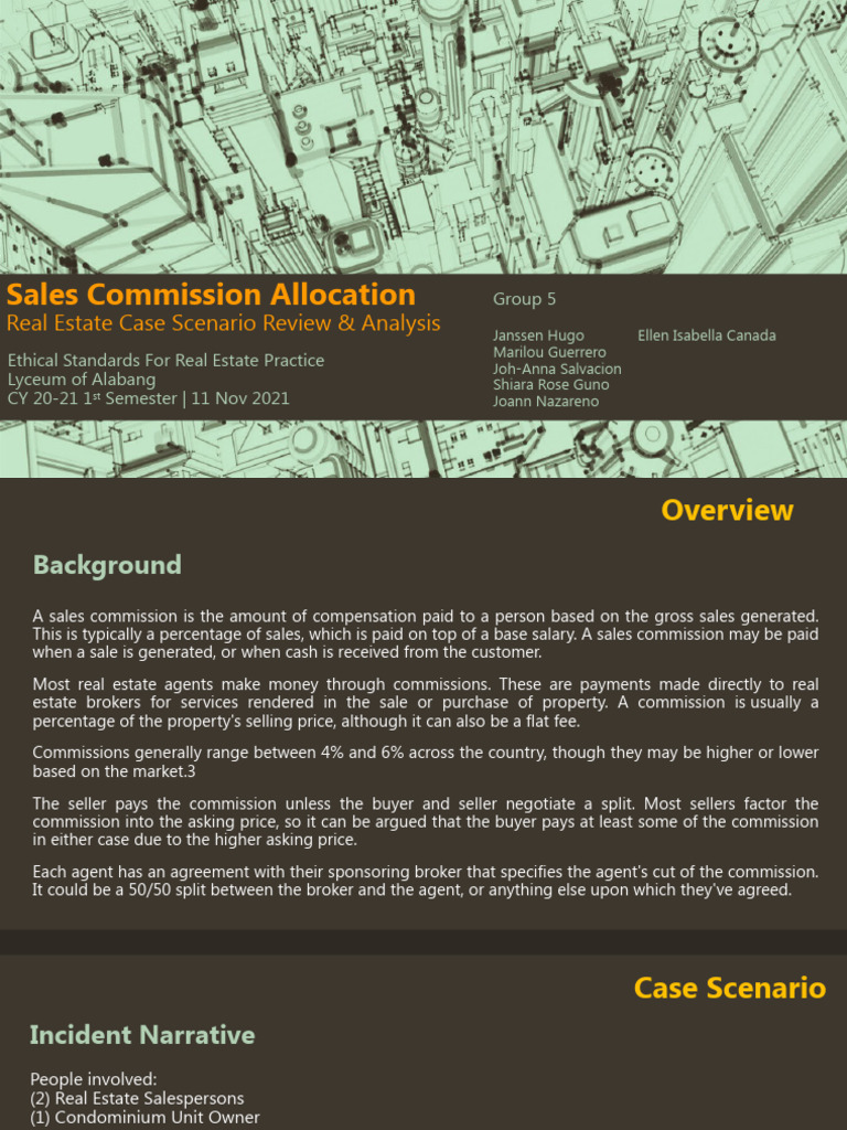 LOA - RE Ethical Standards - GRP 5 - Sales Com Case Review - 11nov21 ...