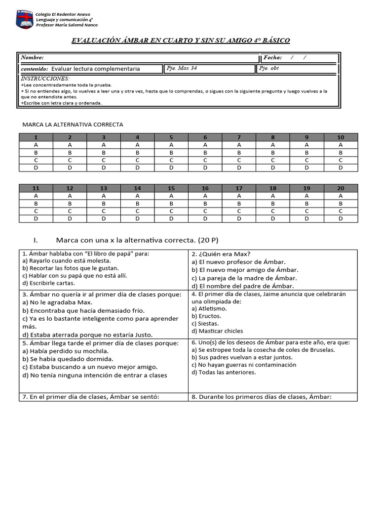 Ã - Mbar en Cuarto y Sin Su Amigo | PDF