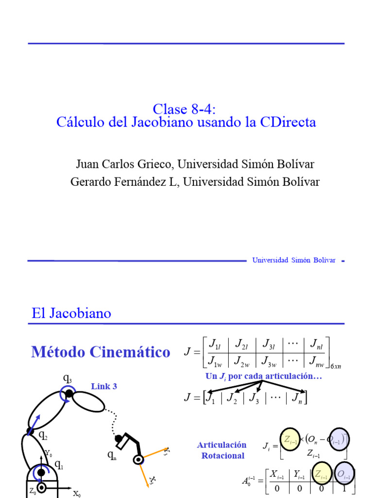 Cálculo del Jacobiano en CDirecta | PDF