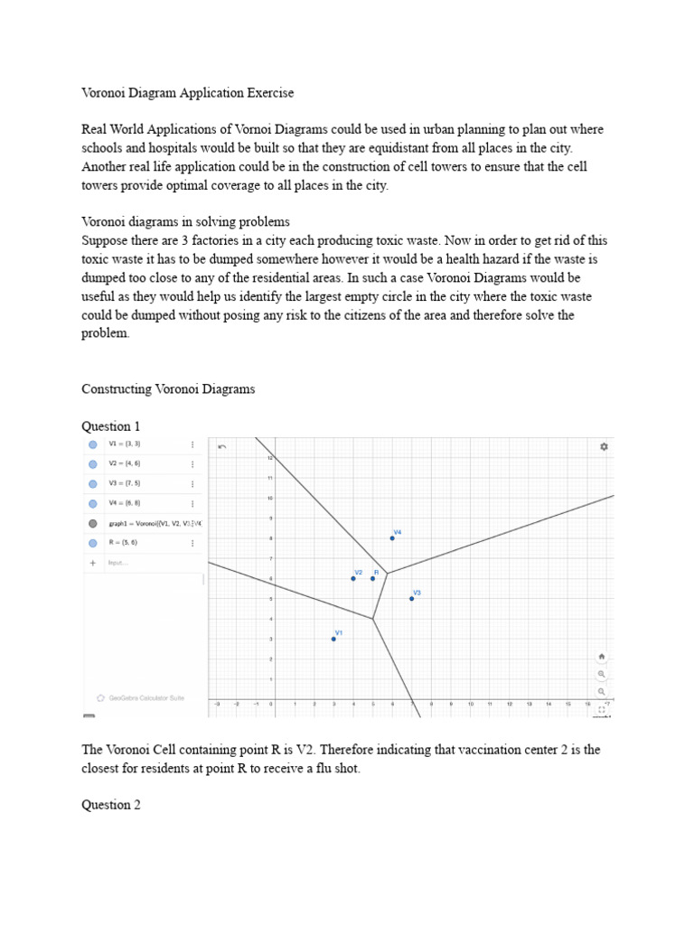 Voronoi Diagrams for Toxic Waste Management | PDF