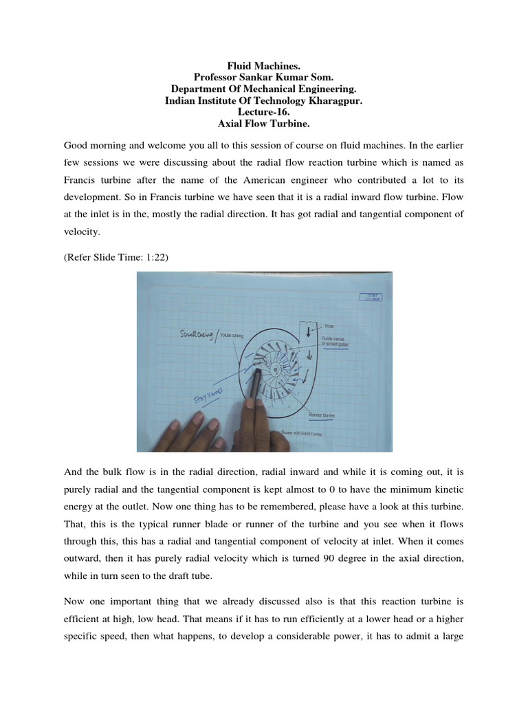 Lec 16 | Download Free PDF | Turbine | Vortices