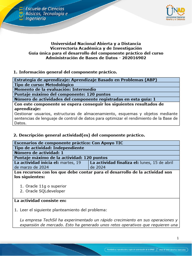 Guía para El Desarrollo Del Componente Práctico y Rúbrica de Evaluación - Unidad 2 - Fase 3 ...