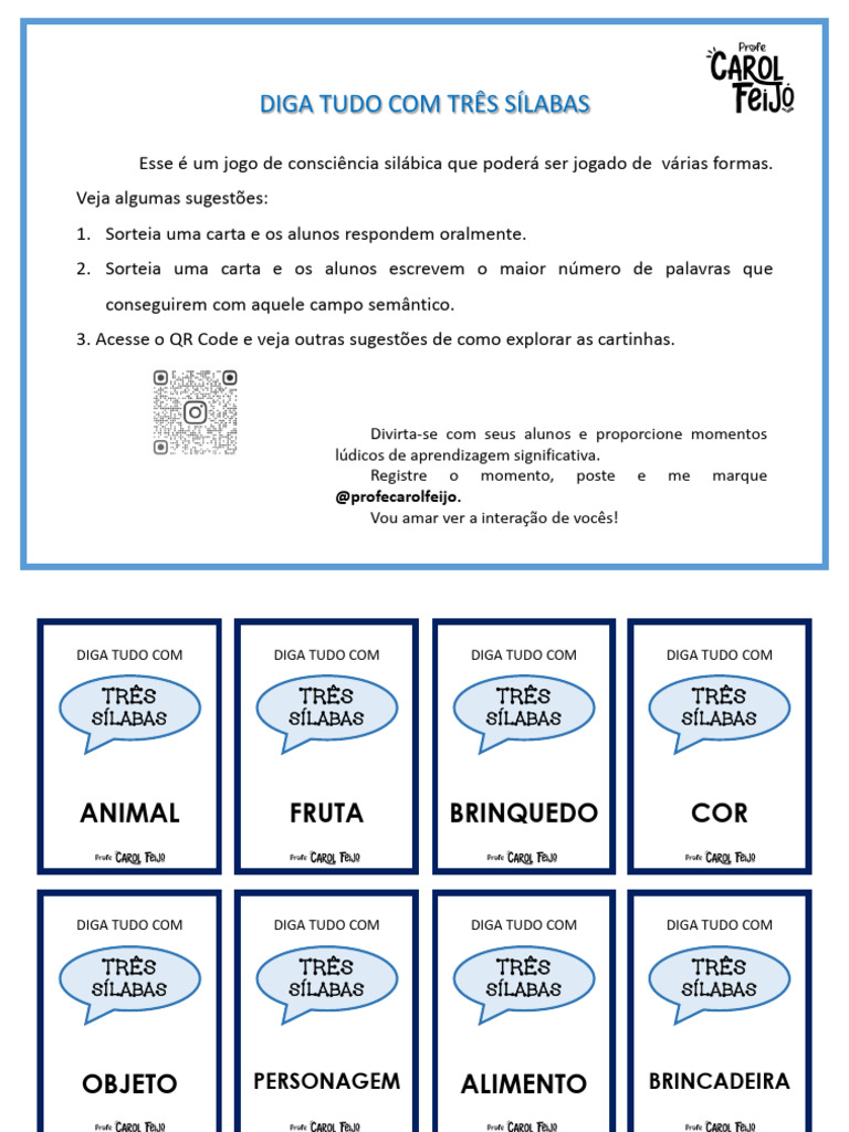 Três Sílabas | PDF