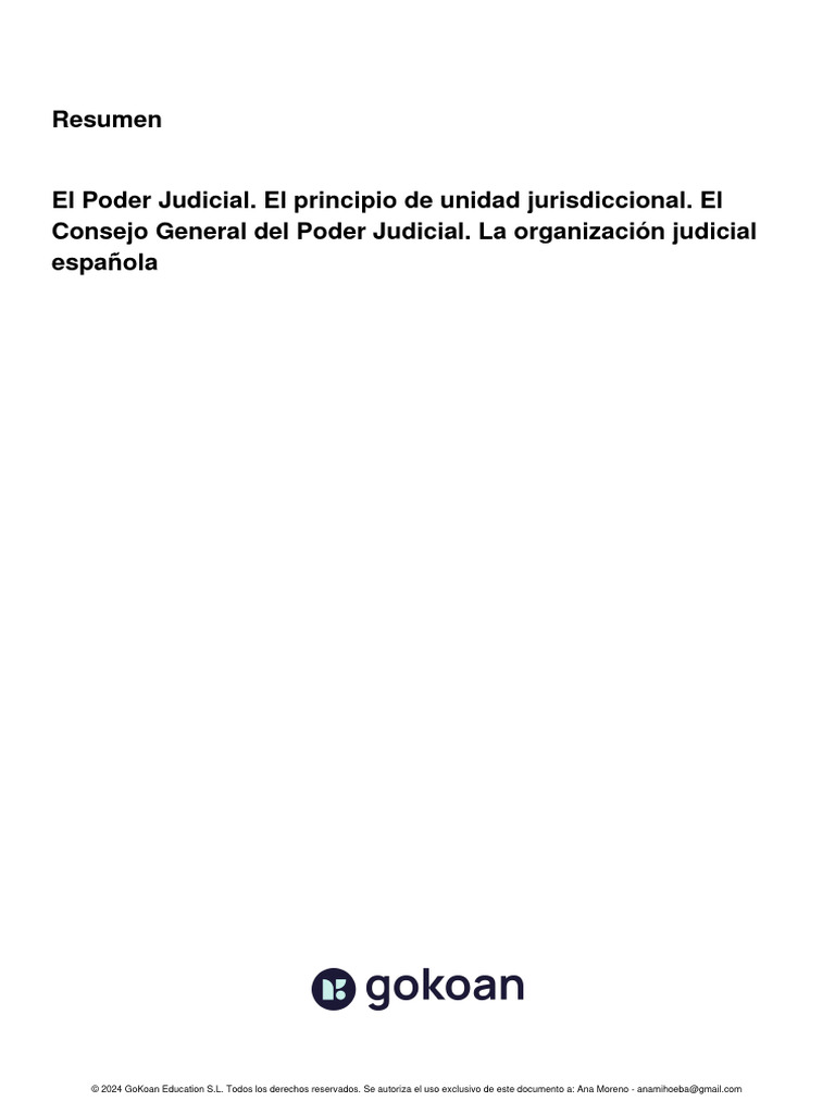 Resumen | PDF | Judicaturas | Jurisdicción