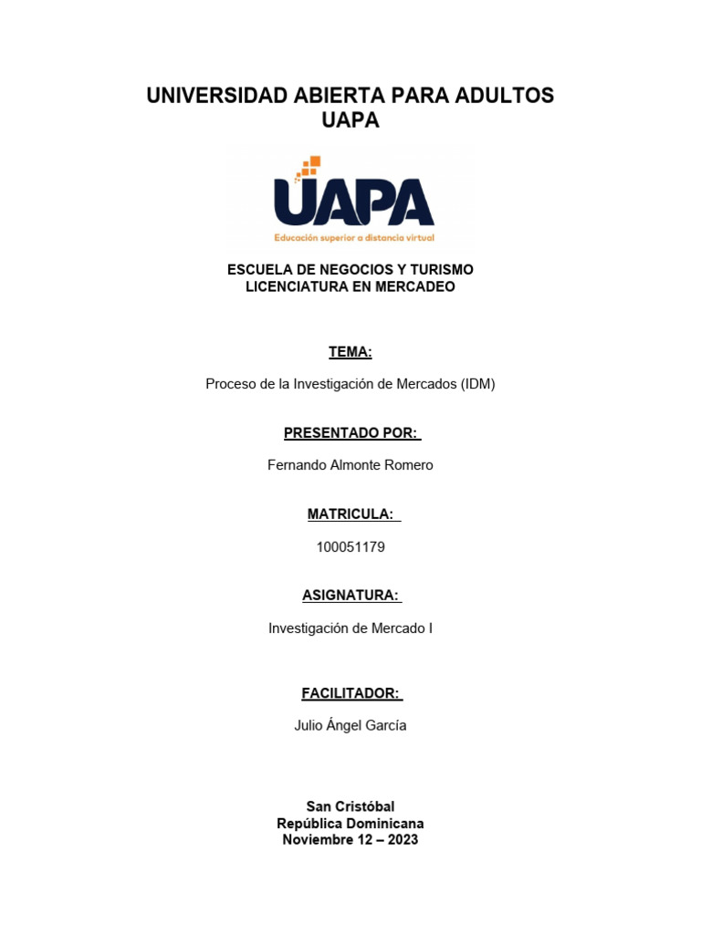 Fernando Almonte-Tarea II | PDF | Marketing | Marca
