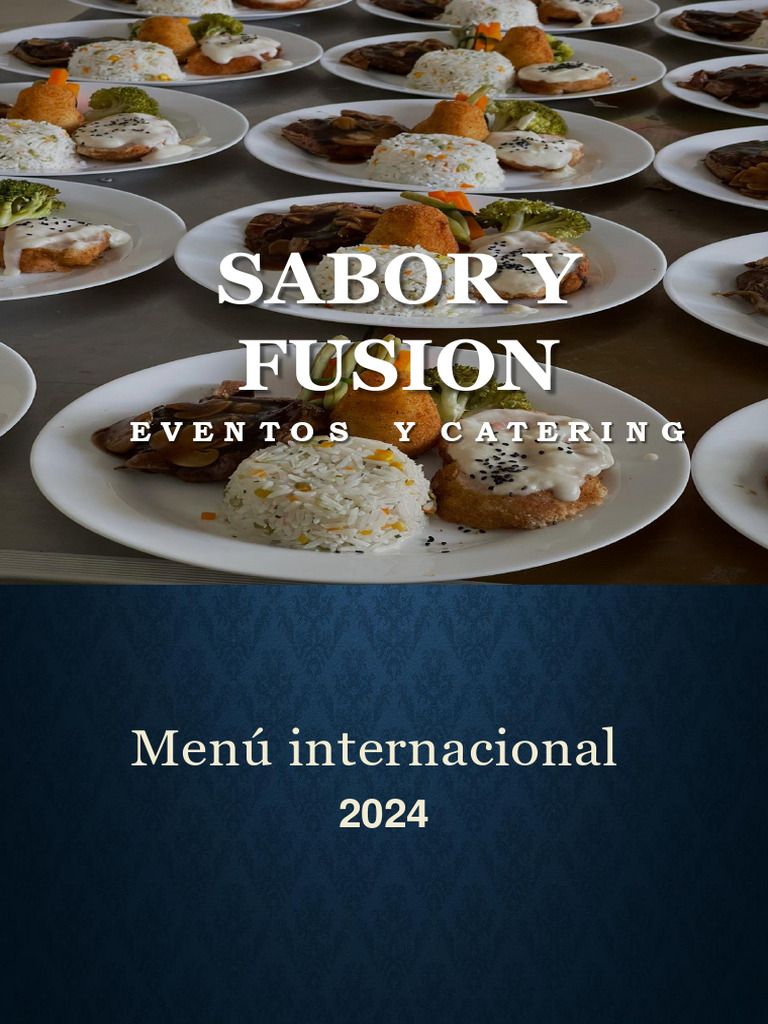MENÚ Internacional 2024. | PDF | ensalada | Salsa