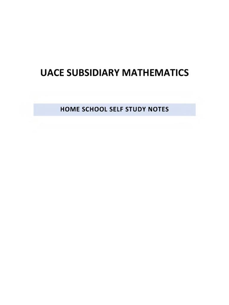 Quadratic Equations Home Study Guide | PDF | Matrix (Mathematics ...