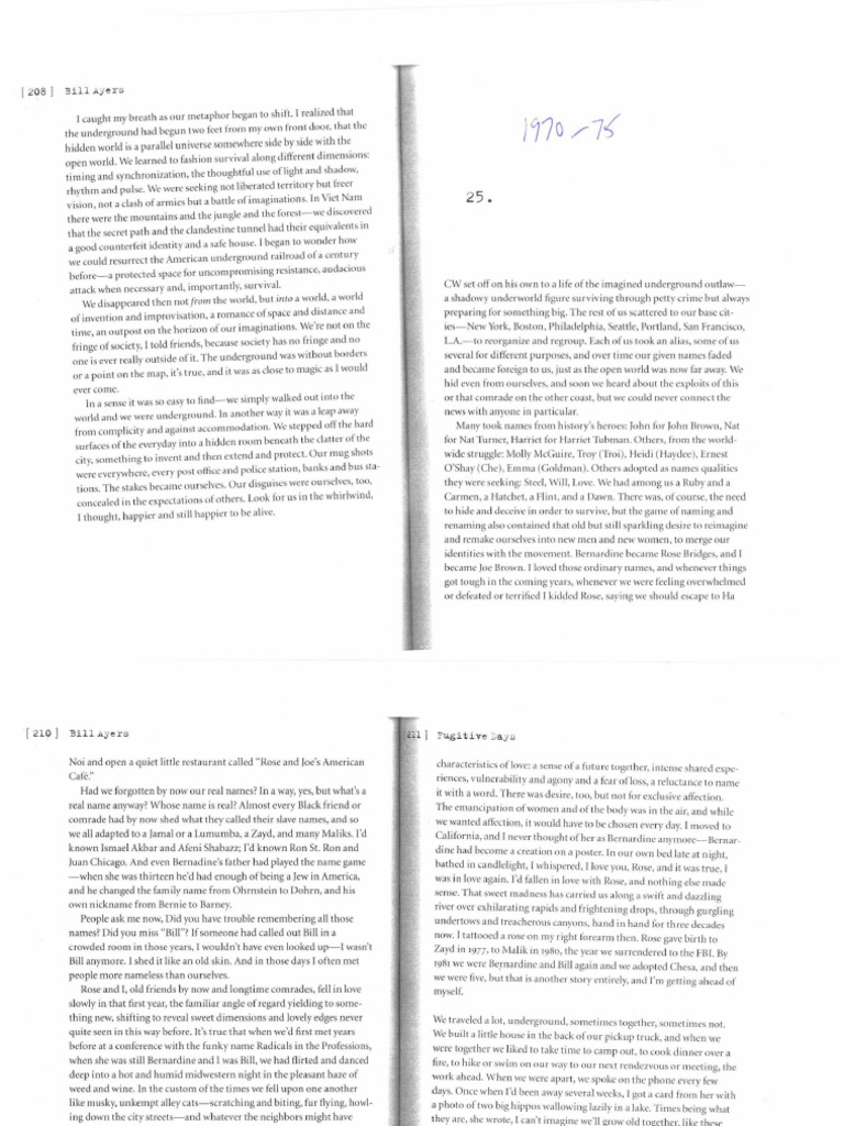 Ayers Fugitive Days | PDF