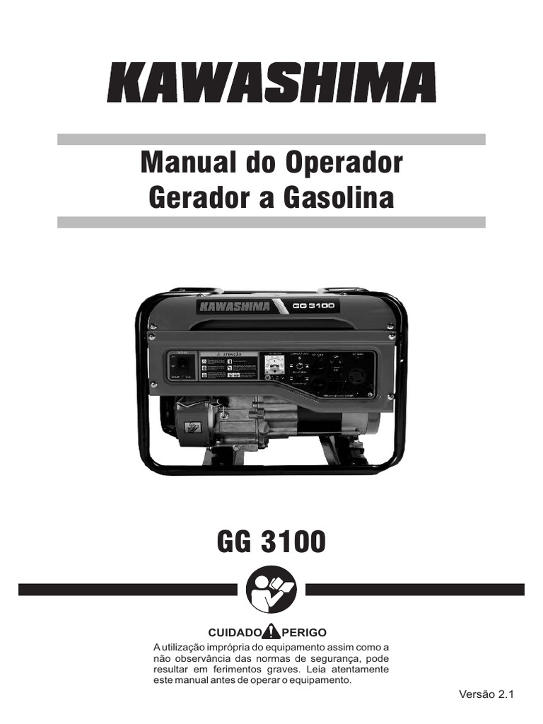 Gerador Gasolina GG 3100 - V2 1 | PDF | Motores | Incêndios