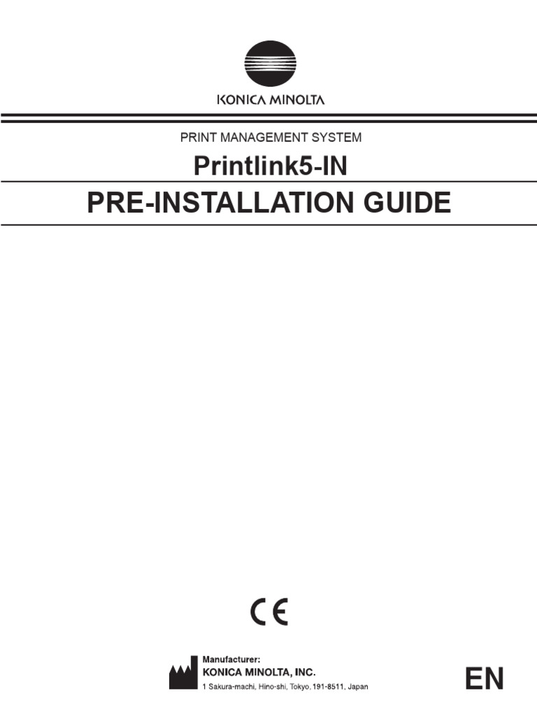 Printlink 5 IN Pre-Installation Guide 1116FA01EN01 | PDF | Computer ...